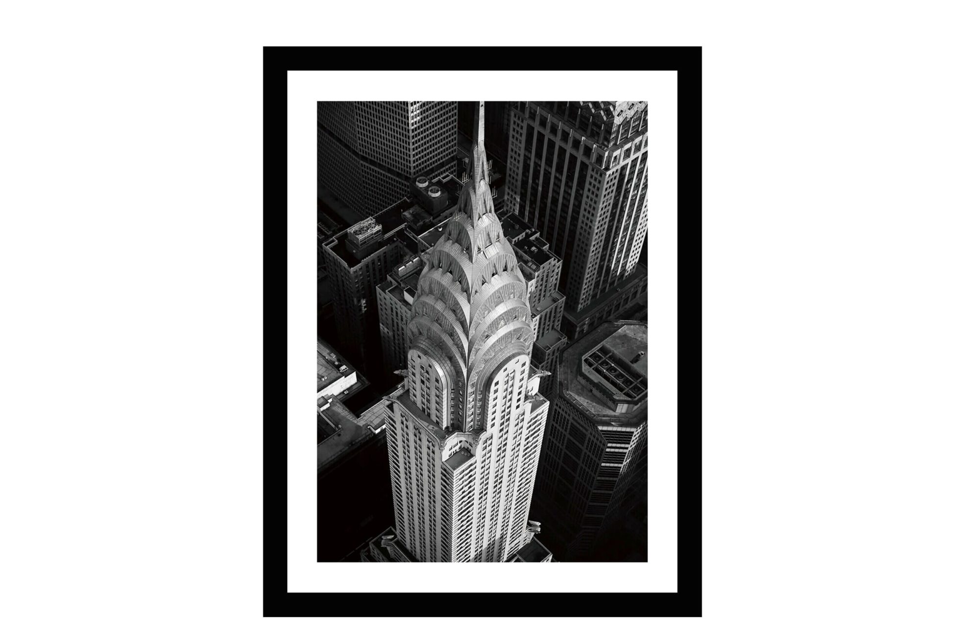 Glass picture w/frame Chrysler Building – Walther Kristiansen Møbelbutikk